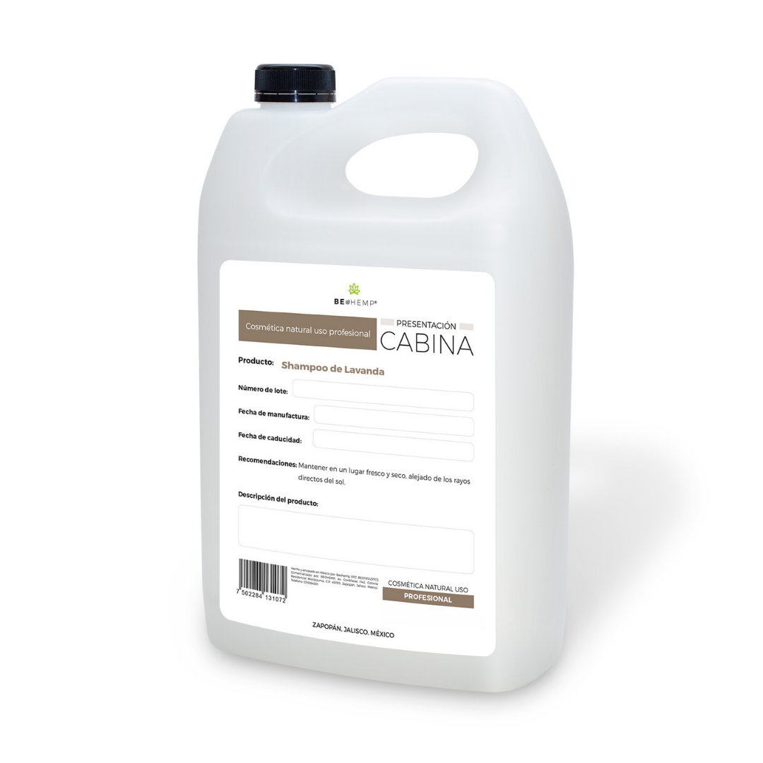 Shampoo de Lavanda 1 Galón Beohemp – Relajante, Suavizante y Anticaspa ...